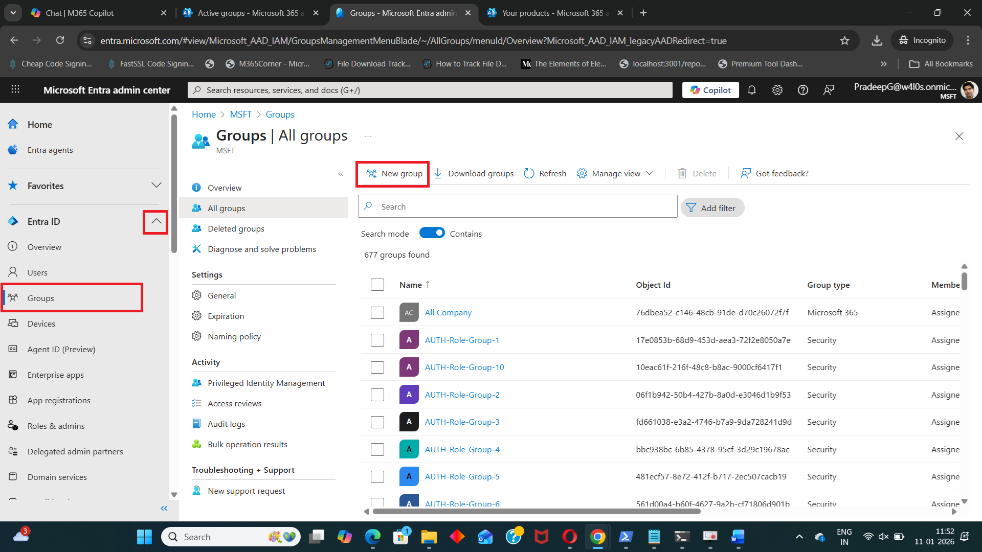 Creating Entra ID Role Assignable Groups