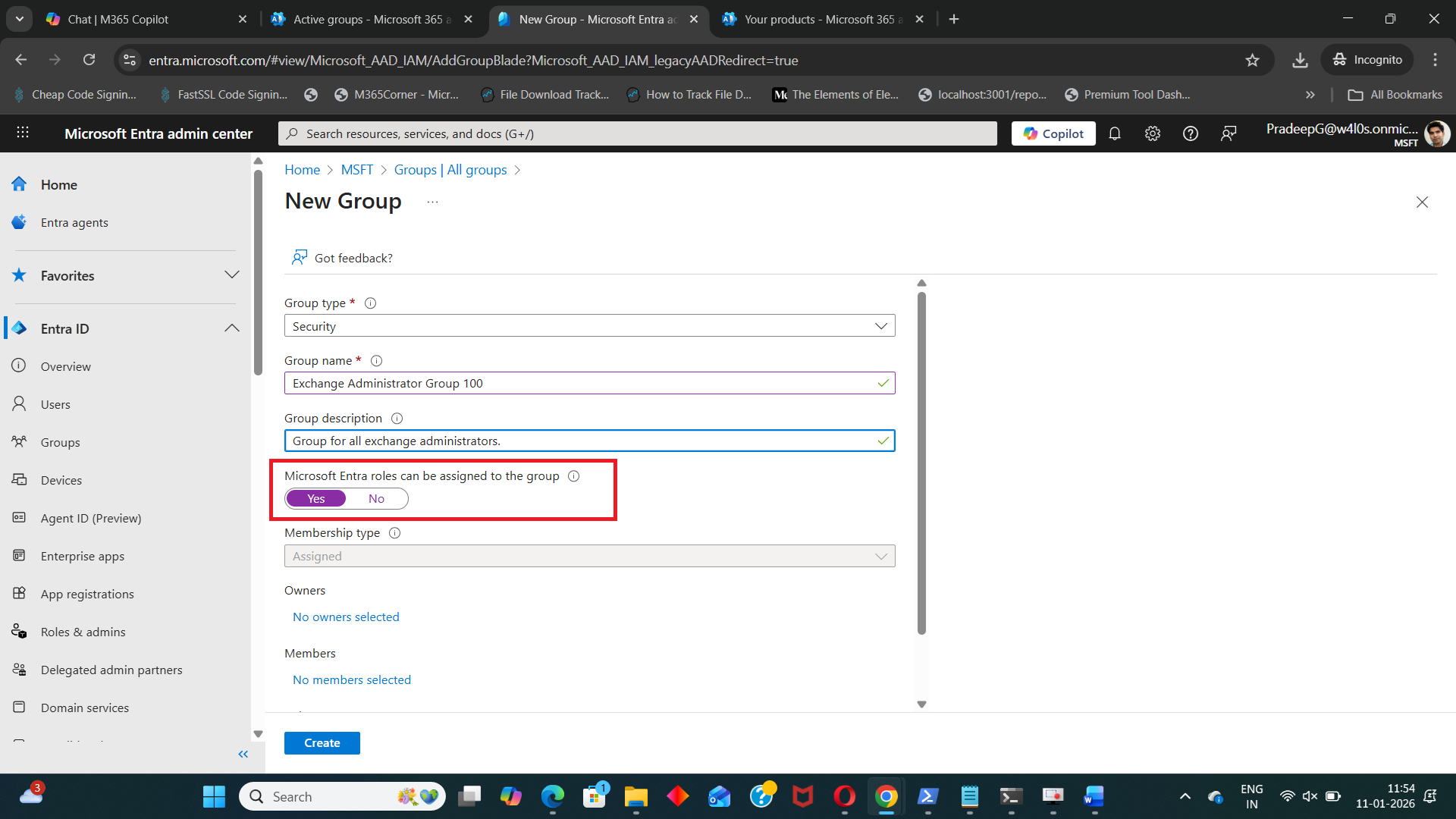 Creating Entra ID Role Assignable Groups
