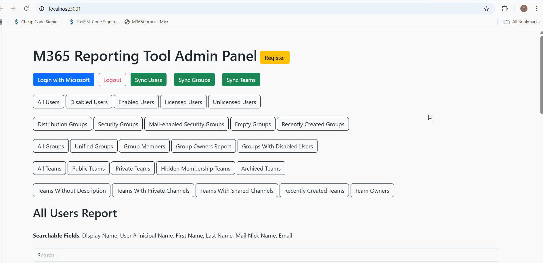 Microsoft 365 Free Reporting Tool – Enabled Users Report