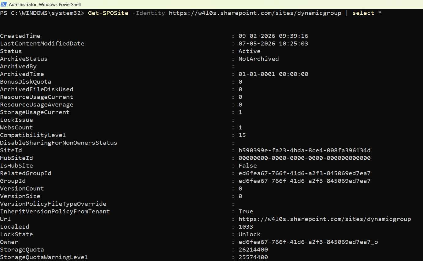 List Microsoft 365 SharePoint Sites Using PowerShell